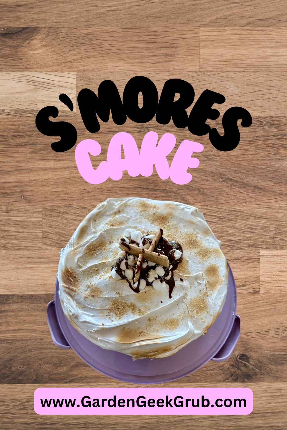 Easy S’mores Cake with Marshmallow Fluff and Chocolate Ganache ...
